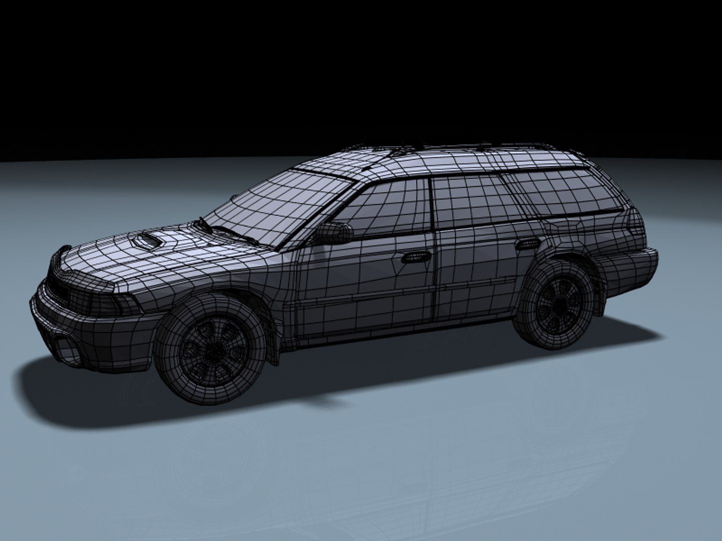 1998 Subaru Outback Legacy 3d Model