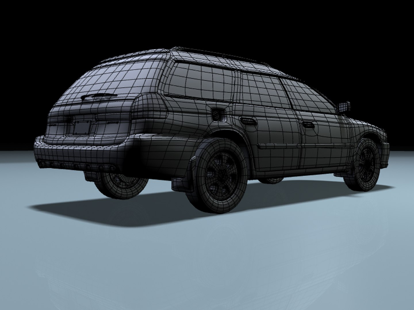 1998 Subaru Outback Legacy 3d Model