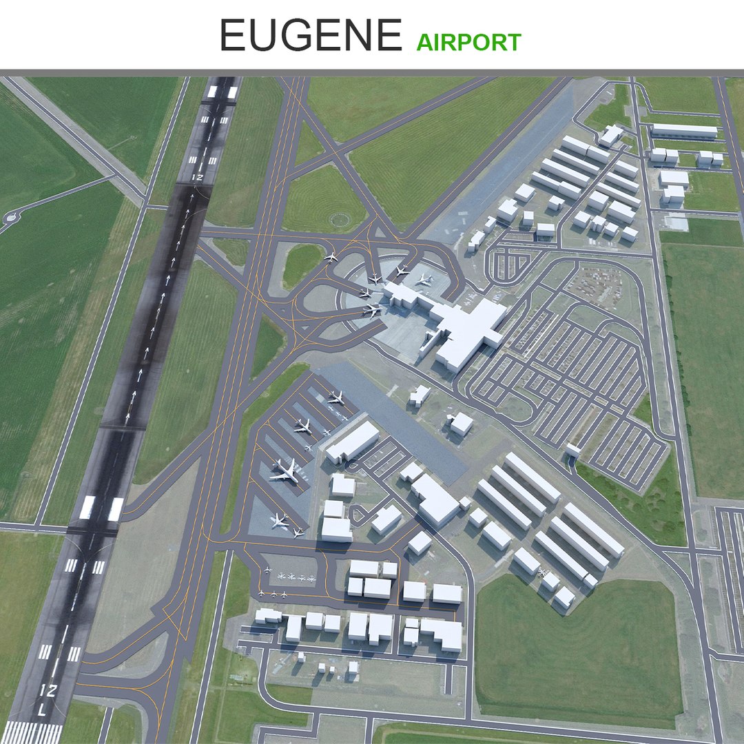 Eugene Airport 3D - TurboSquid 2013509