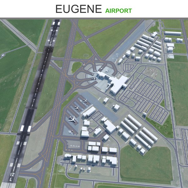 Eugene Airport 3D - TurboSquid 2013509