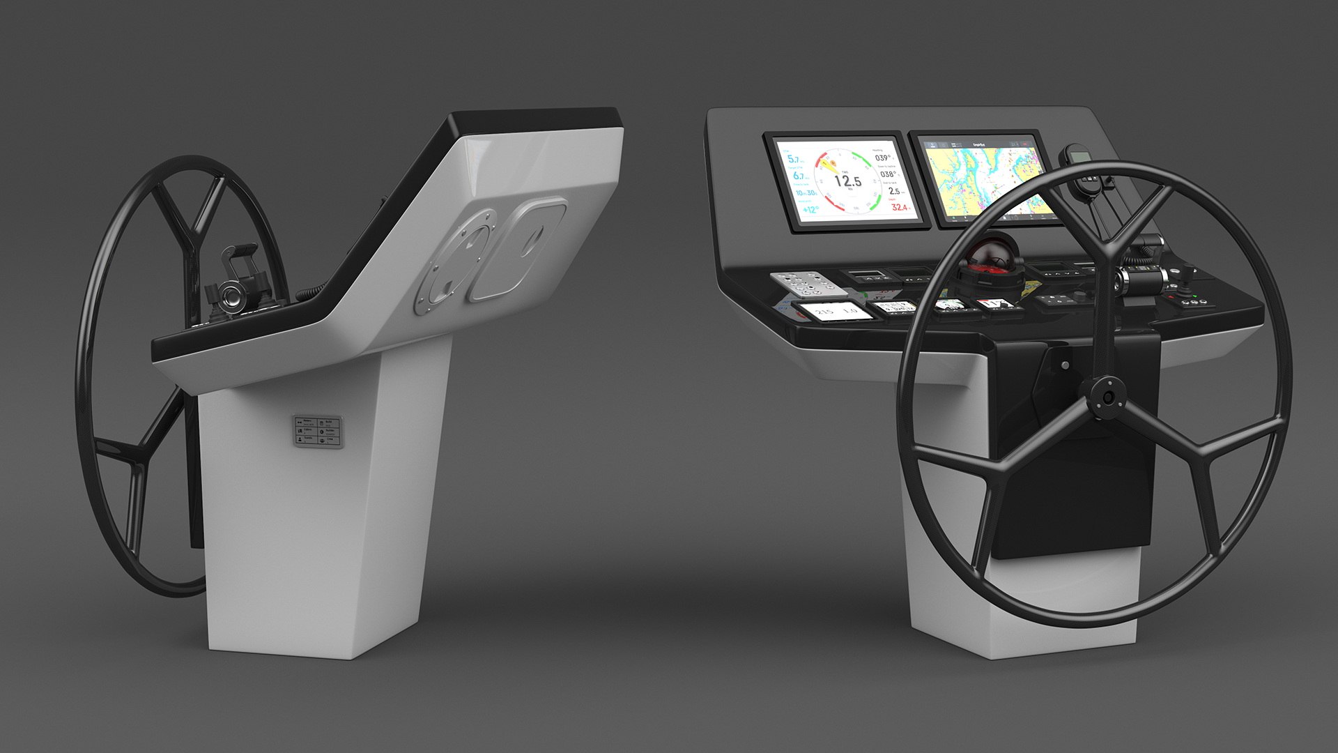 Yacht Modern Control Panel Model - TurboSquid 2161855