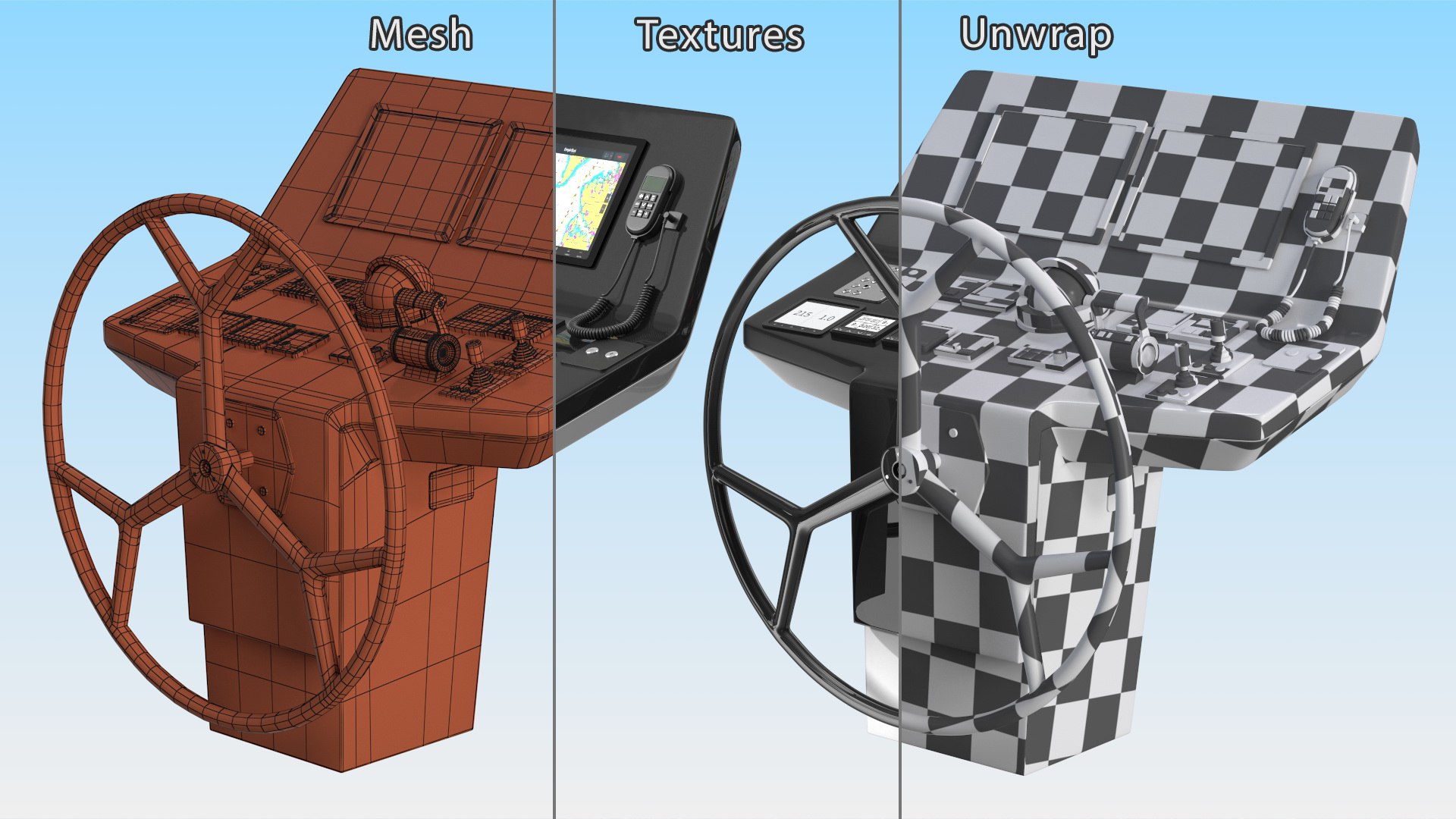Yacht Modern Control Panel Model - TurboSquid 2161855