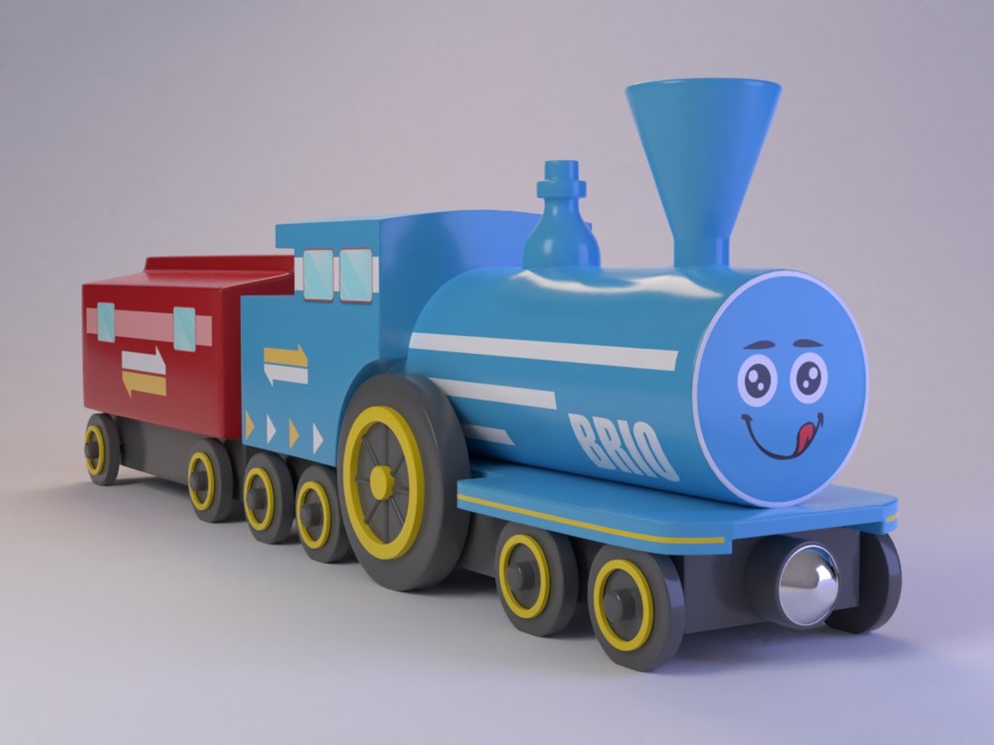 Cute Toy Train Model - TurboSquid 1542645