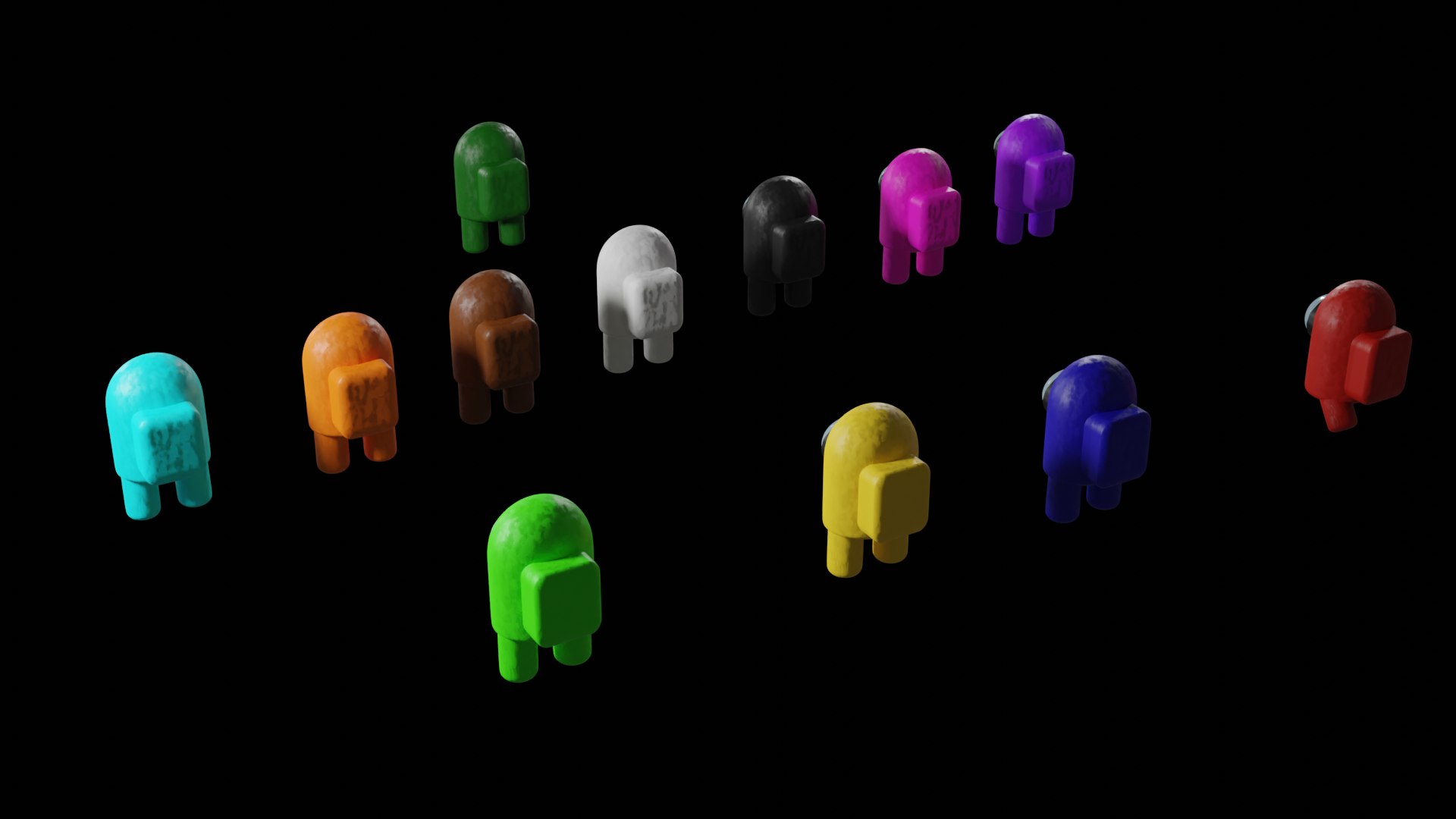 Among Us All Color Model - TurboSquid 1736406