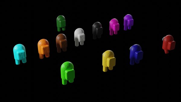 Among us all color model - TurboSquid 1736406