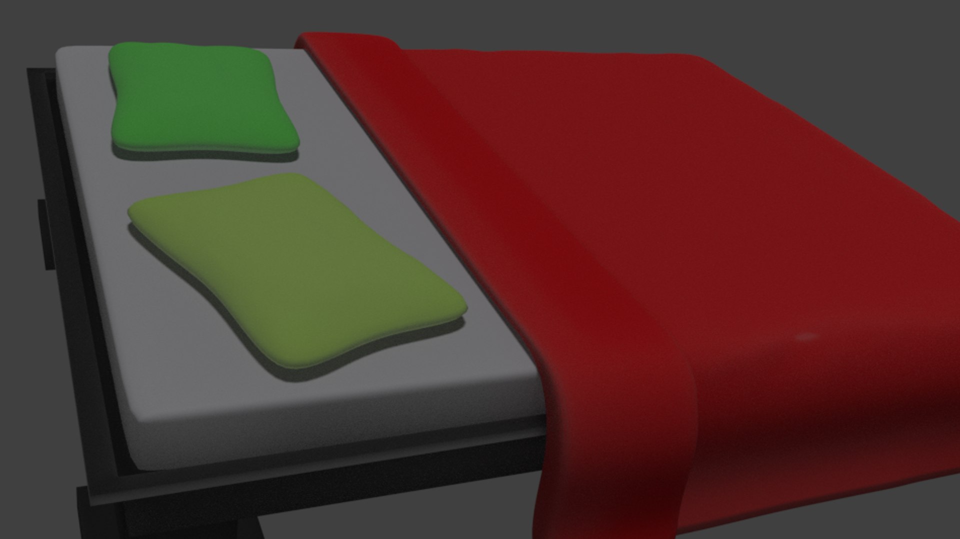 3D bed blender - TurboSquid 1245285