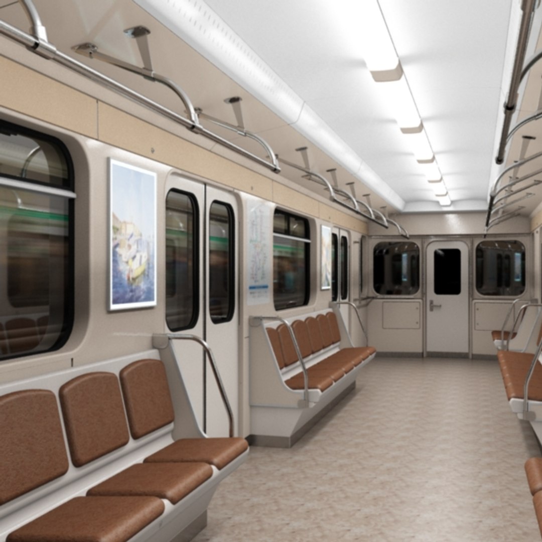 3d Model Subway Train