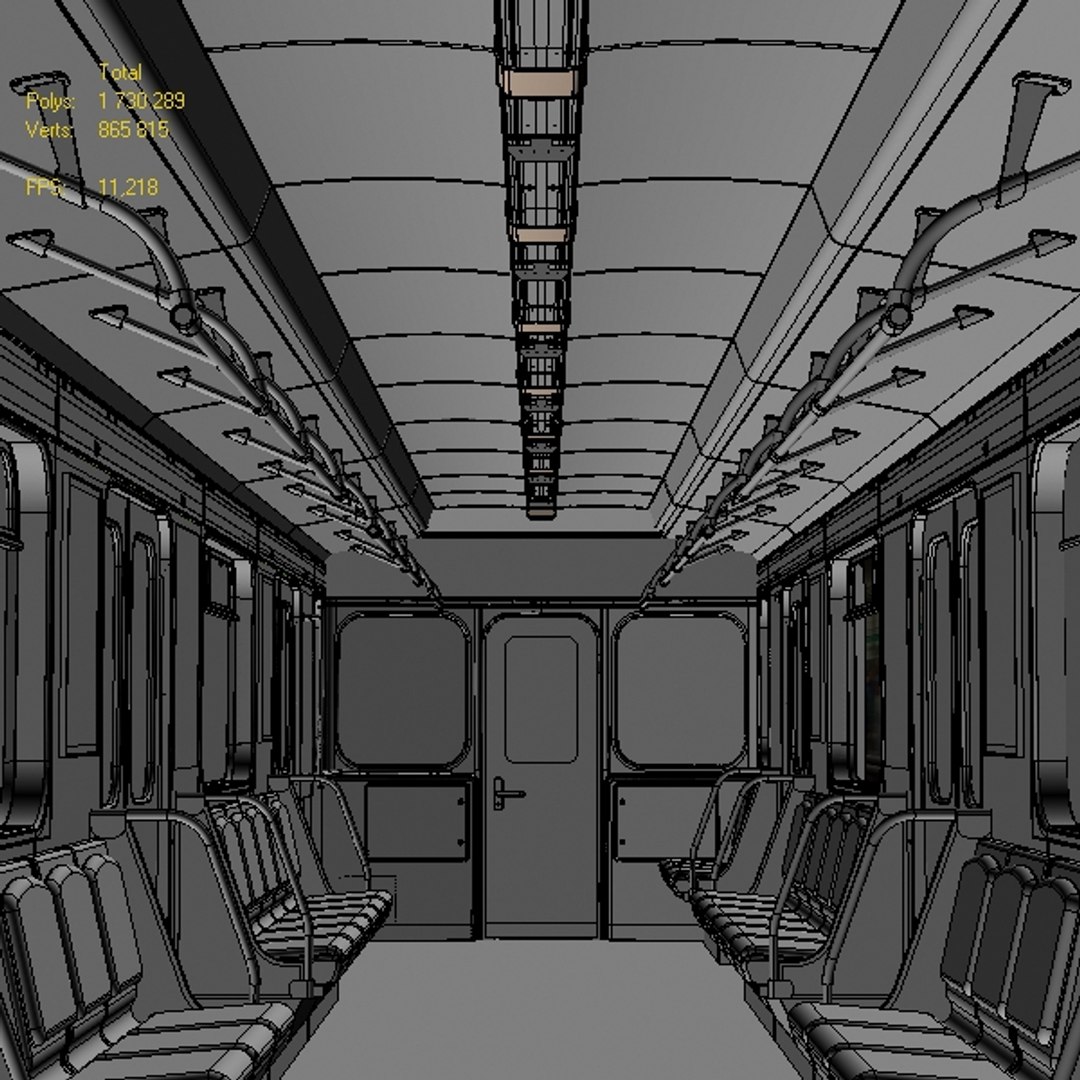 3d Model Subway Train