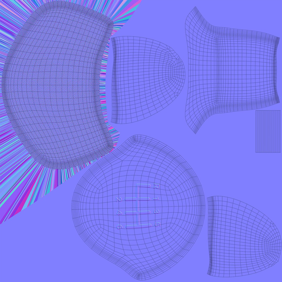 6 Gear Shift 3D Model - TurboSquid 2276713