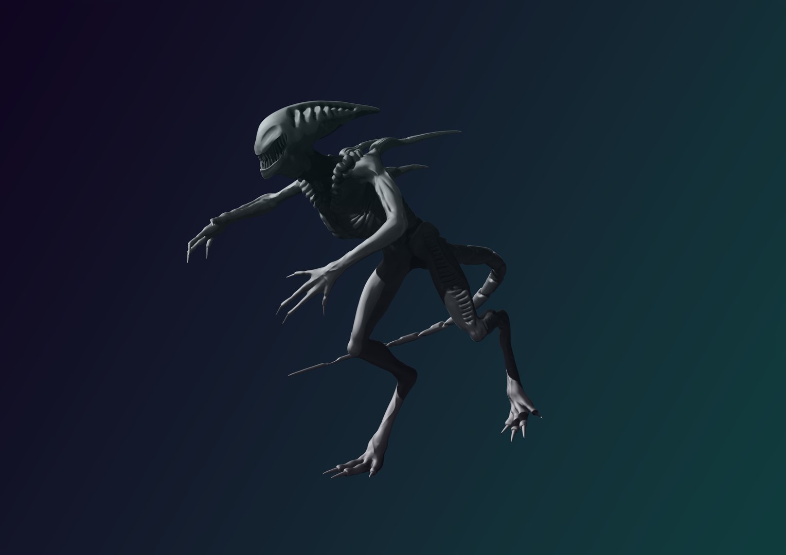 Xenomorph Deacon Model - TurboSquid 2163336