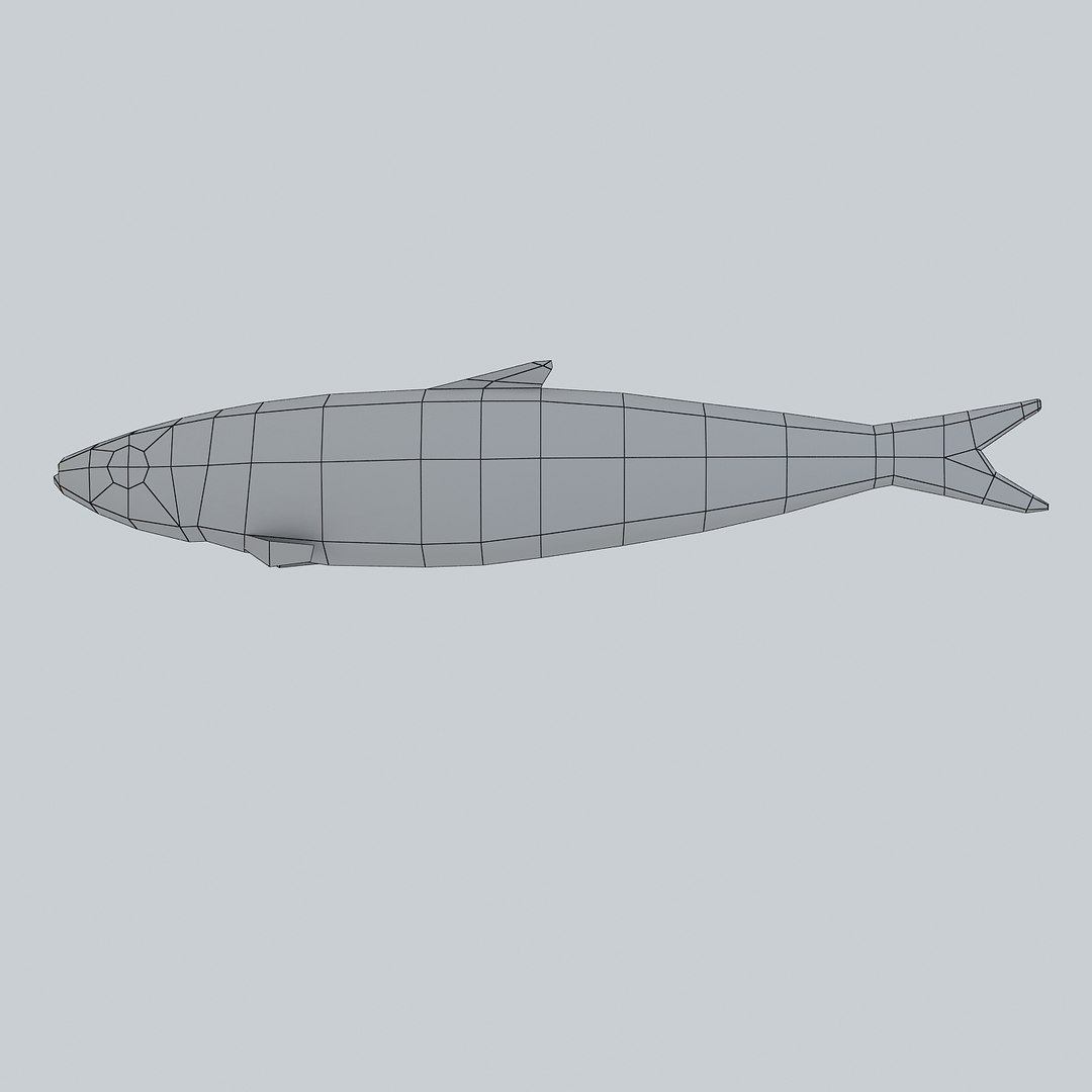 3ds Max Pilchard Sardine