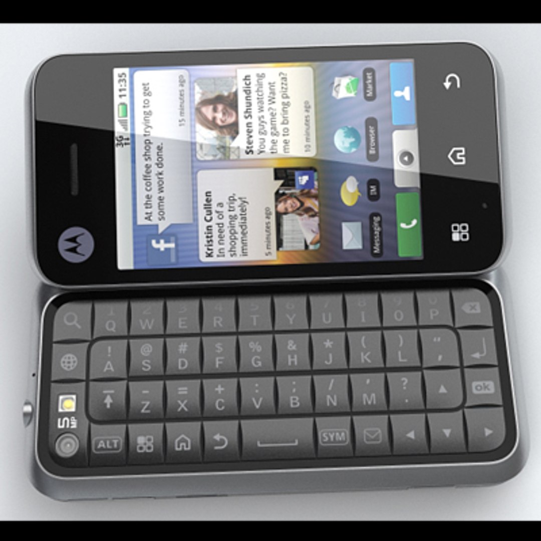 3d Model Of Motorola Backflip