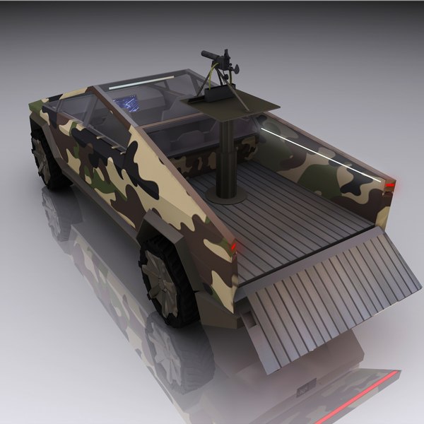 3D model tesla cyber military truck - TurboSquid 1480615