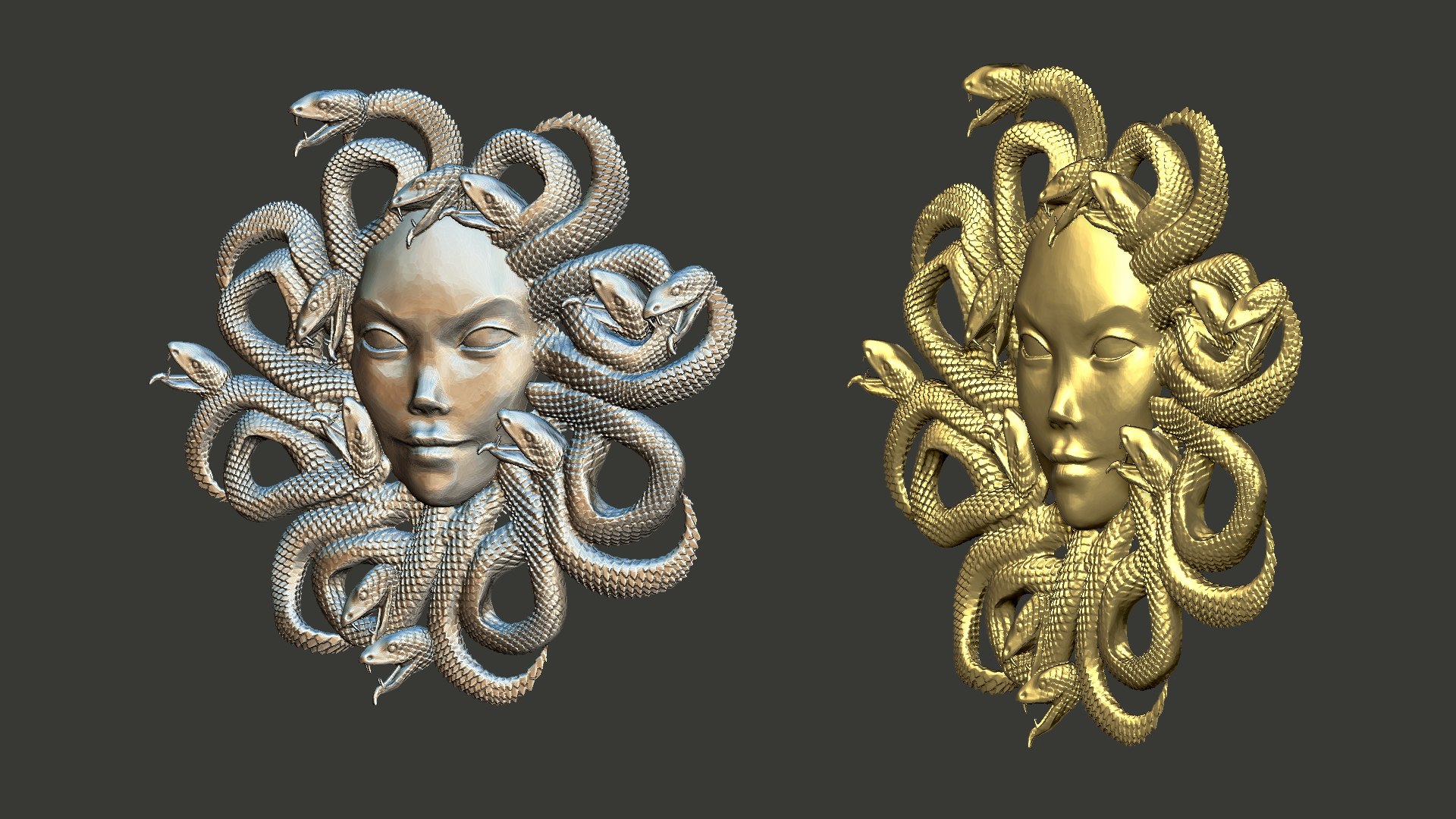Medusa Girl 3D Model - TurboSquid 1702177