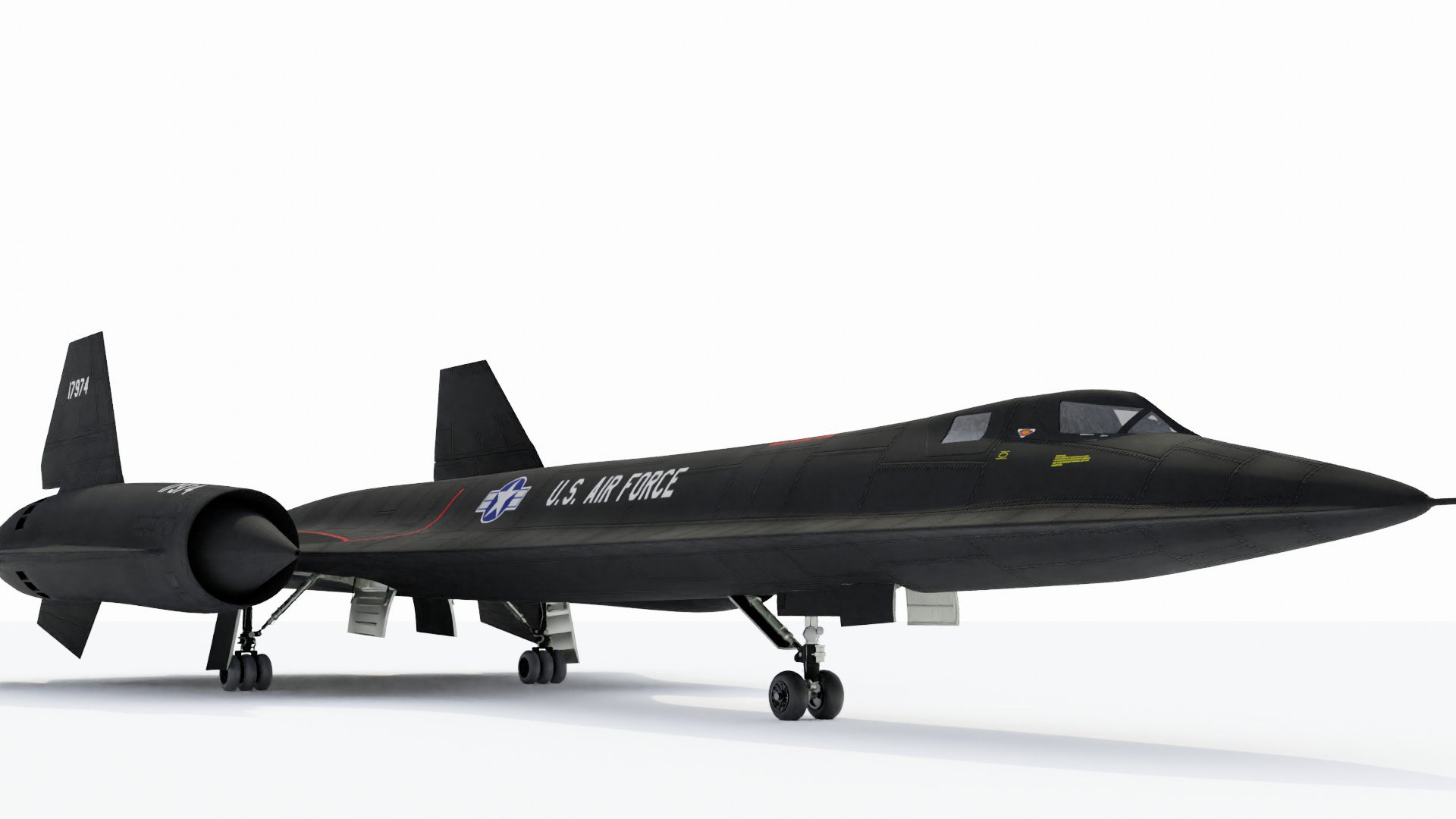 Sr-71 Spy Plane Blackbird 3d Model