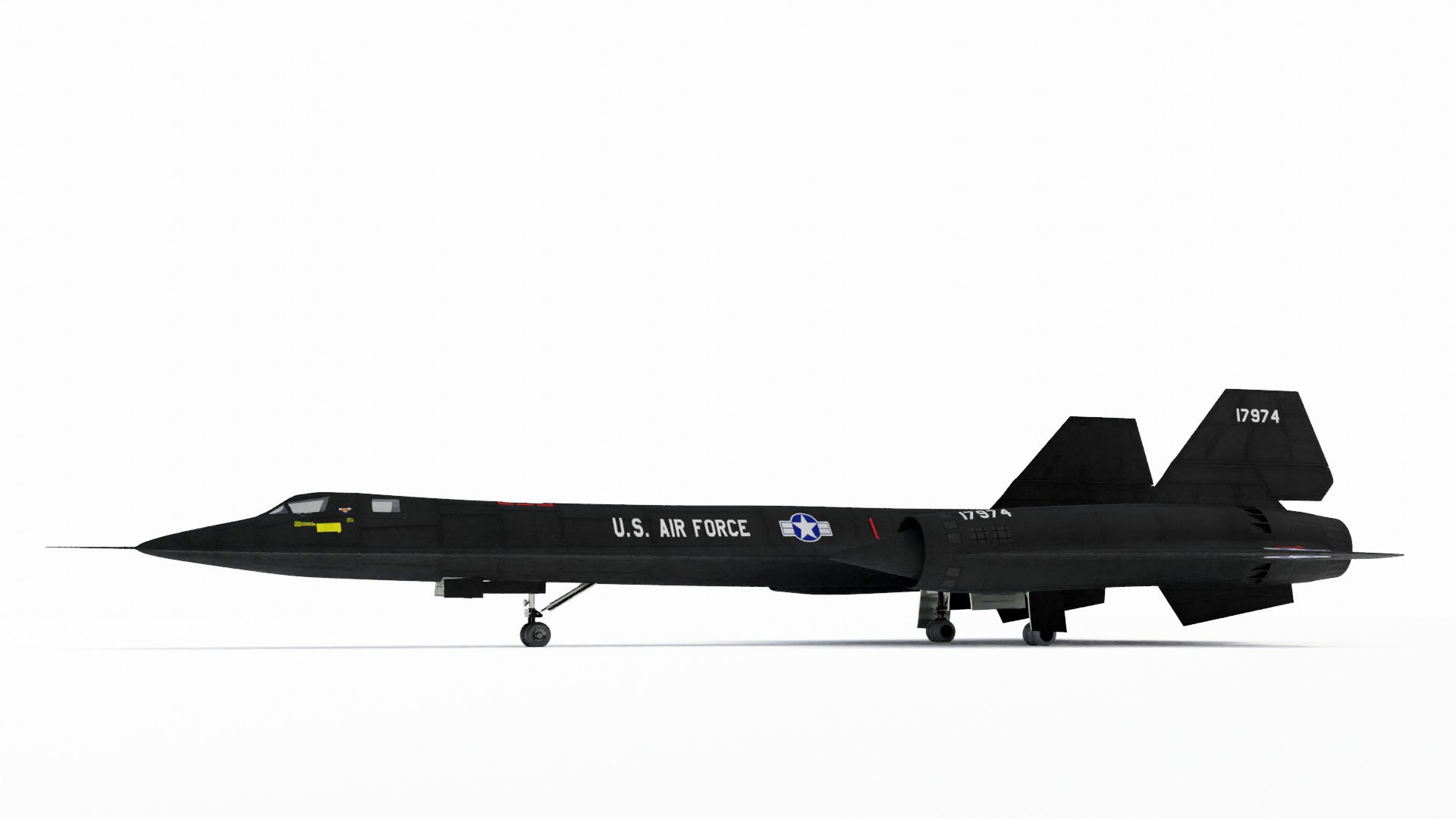 Sr-71 Spy Plane Blackbird 3d Model