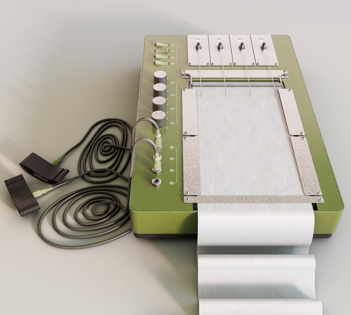 Polygraph Lie Detector Kit 3D - TurboSquid 2072225