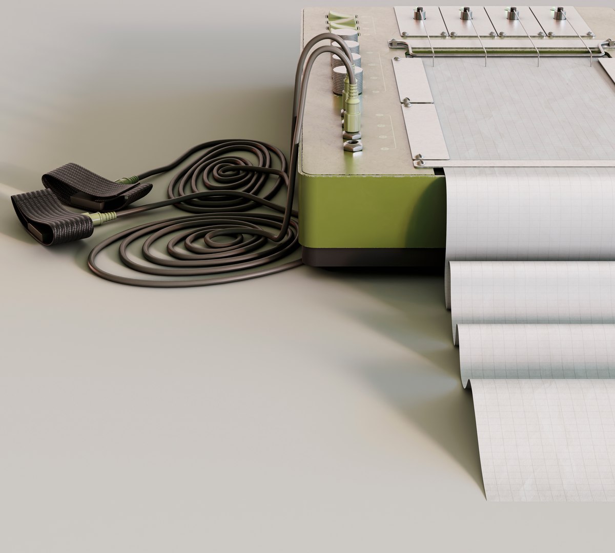 Polygraph Lie Detector Kit 3D - TurboSquid 2072225