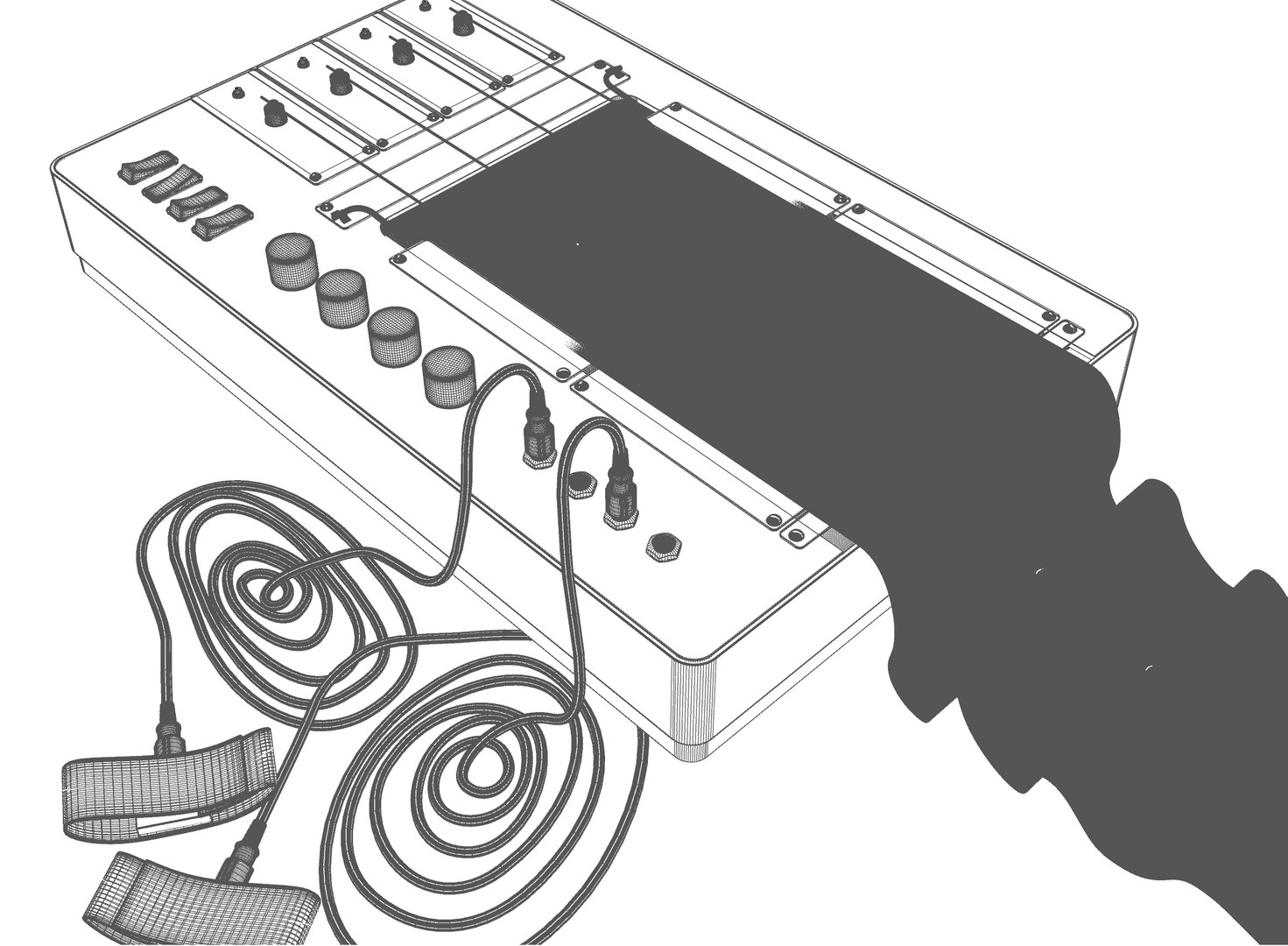 Polygraph Lie Detector Kit 3D - TurboSquid 2072225