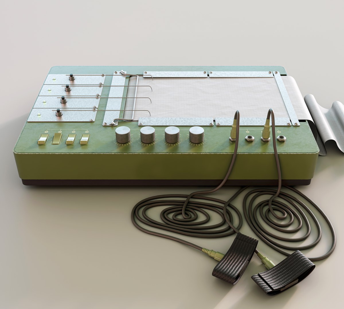 Polygraph Lie Detector Kit 3D - TurboSquid 2072225