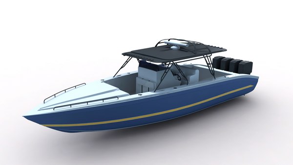 3d midnight express powerboat model