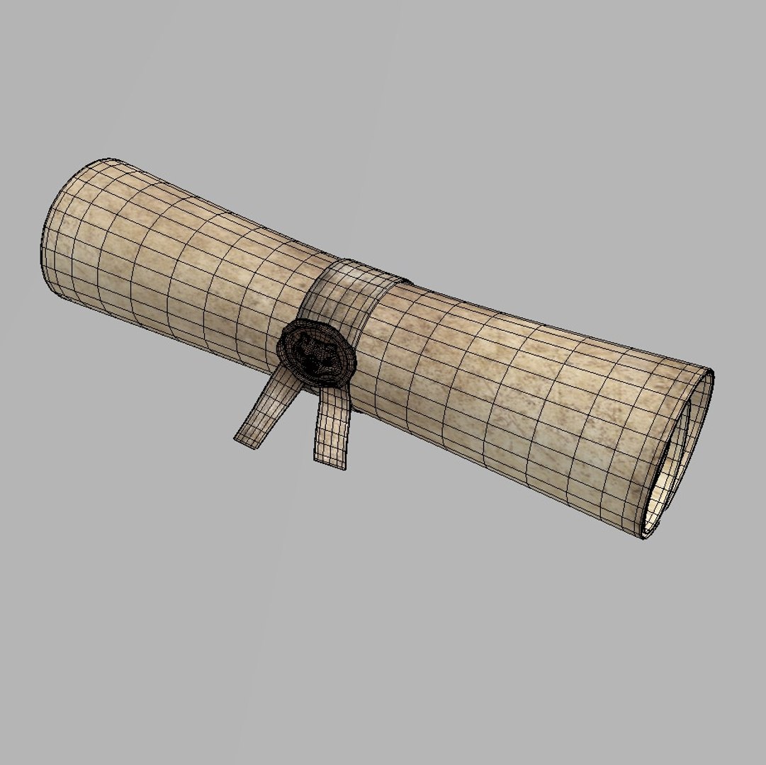 Medieval Scroll 3D Model - TurboSquid 1394106