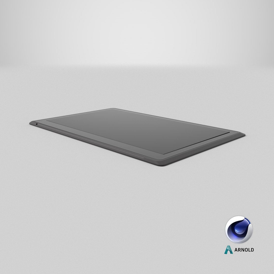 15 Inch Laptop LCD Screen Panel Black 3D Model - TurboSquid 2473676