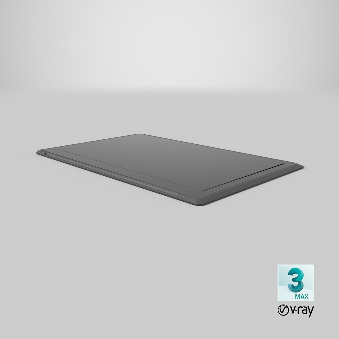 15 Inch Laptop LCD Screen Panel Black 3D Model - TurboSquid 2473676