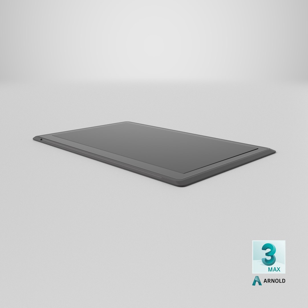 15 Inch Laptop LCD Screen Panel Black 3D Model - TurboSquid 2473676