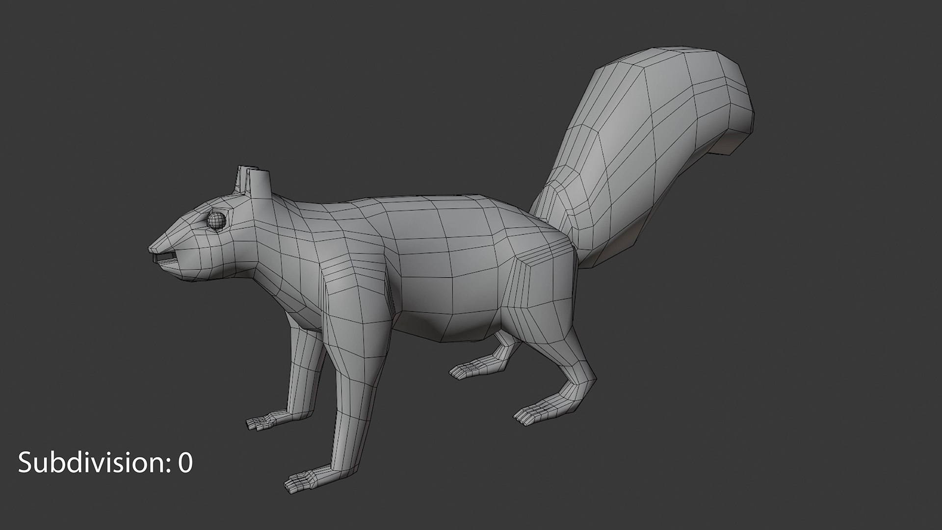 Squirrel Low Poly 3D Model - TurboSquid 2283235