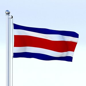 3D Costa Rica Flag Models - Browse & Download Formats - TurboSquid
