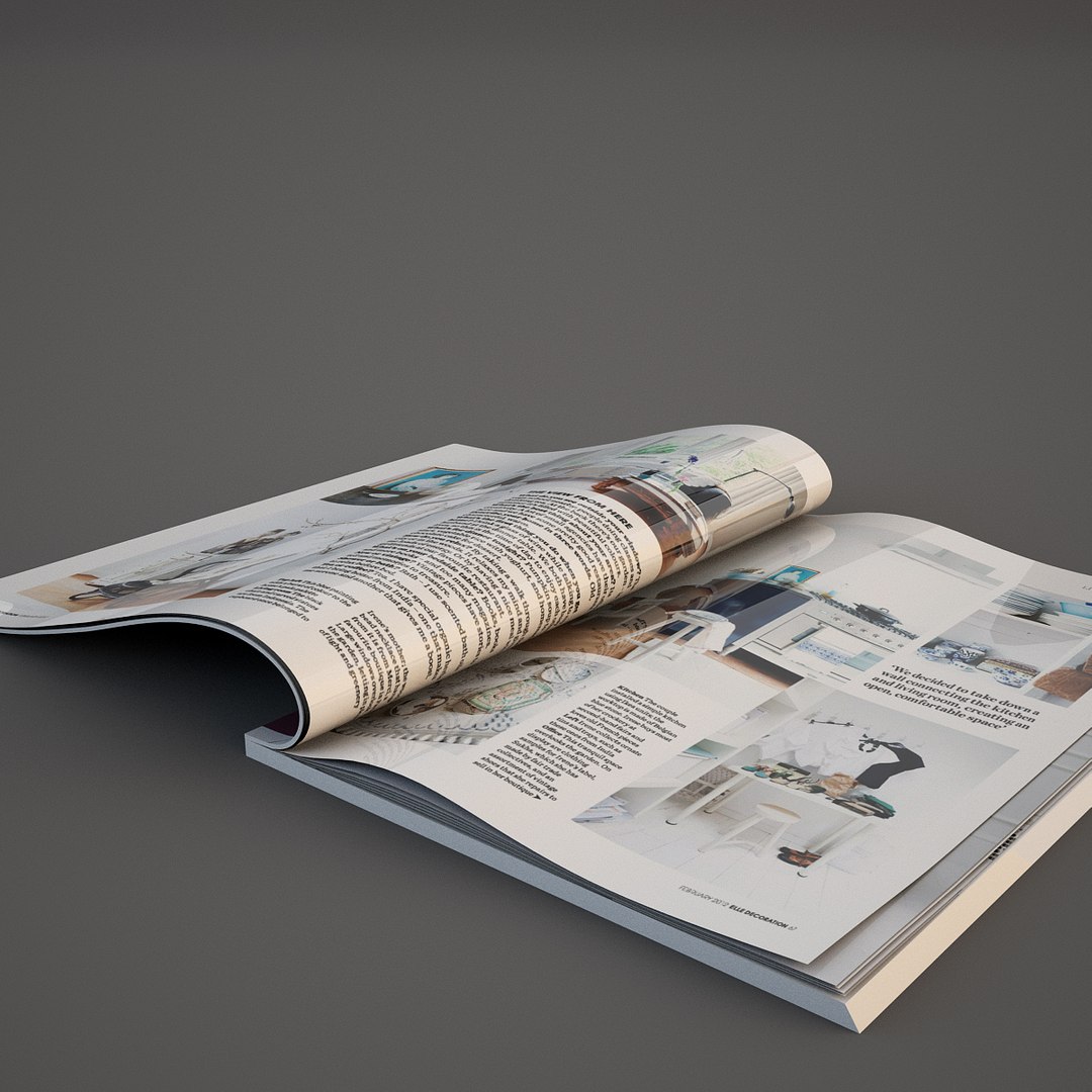 3d Model Photorealistic Magazines