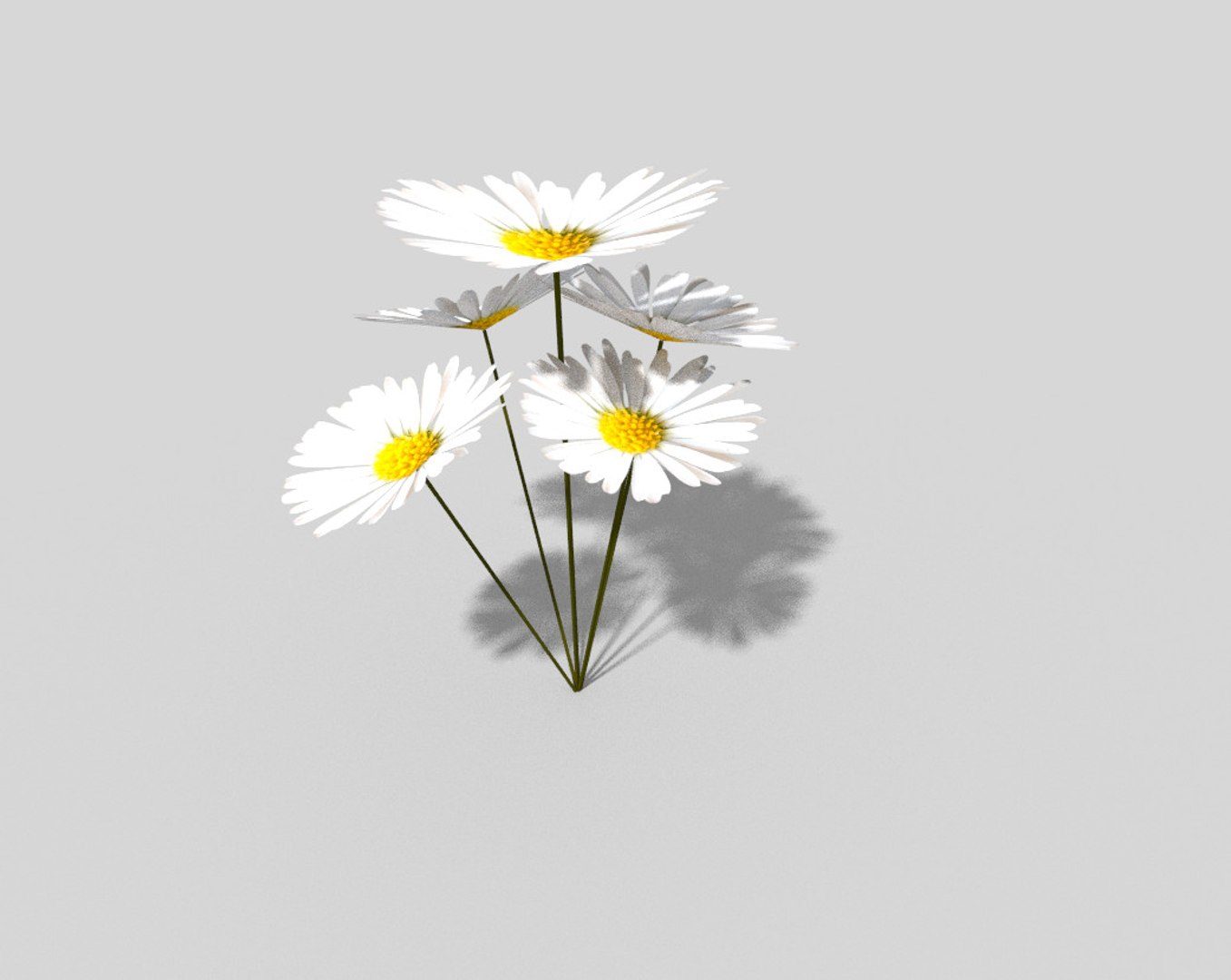 3d Flower Games Model