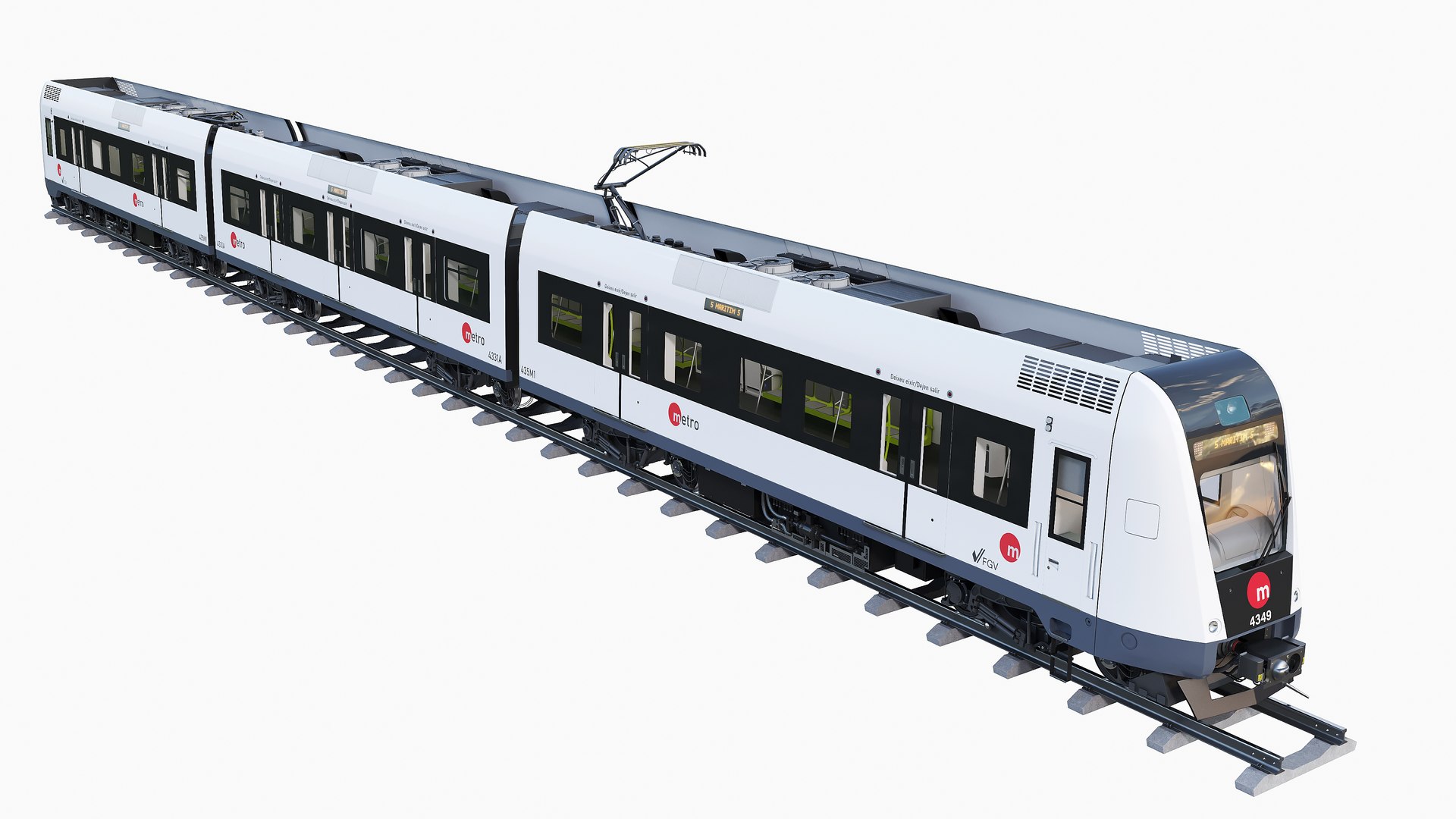 STADLER METRO TRAINS SERIES 4300 model - TurboSquid 2176173