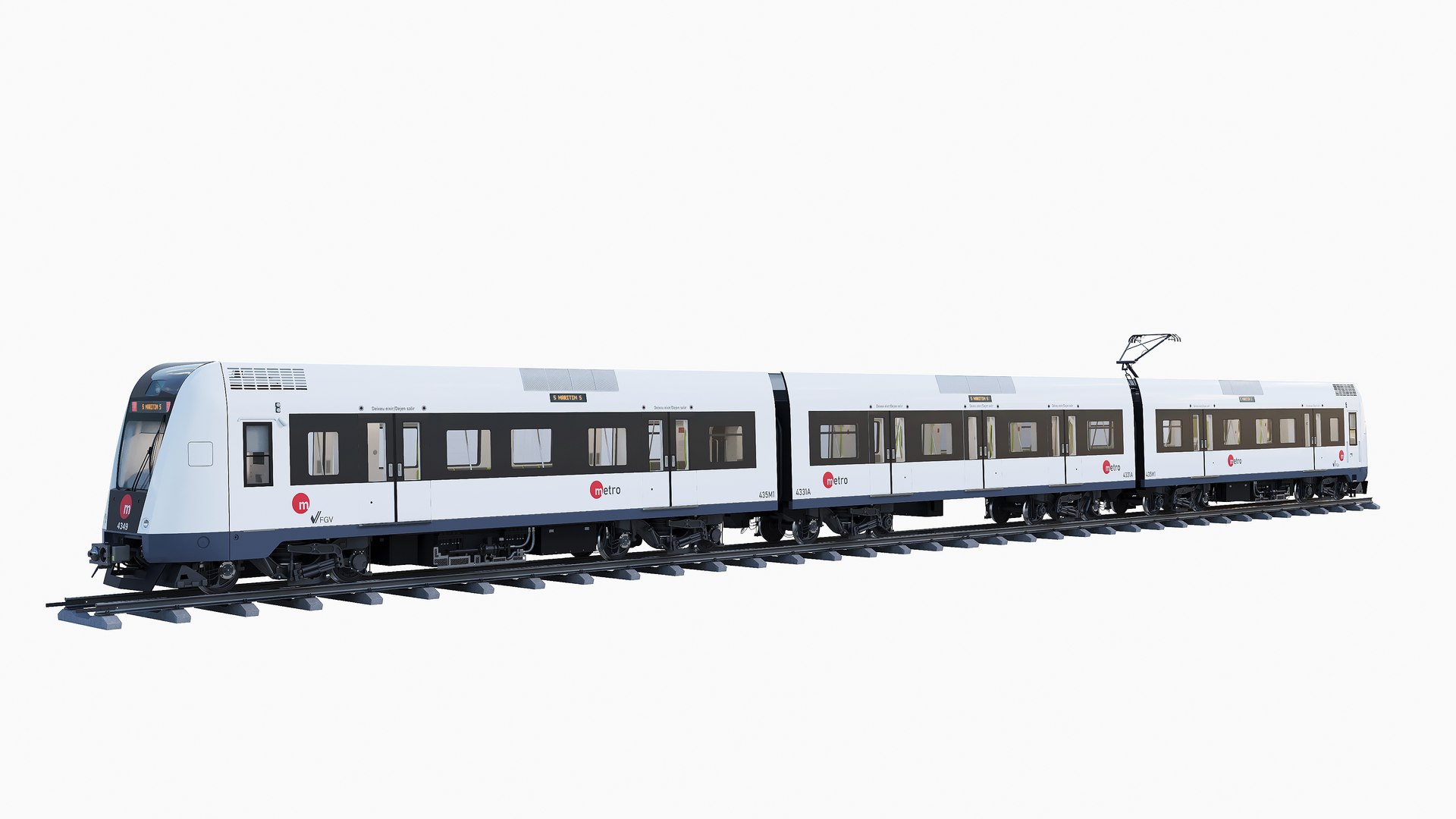 STADLER METRO TRAINS SERIES 4300 model - TurboSquid 2176173