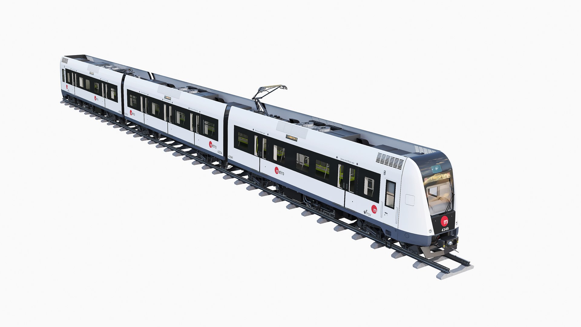 STADLER METRO TRAINS SERIES 4300 model - TurboSquid 2176173