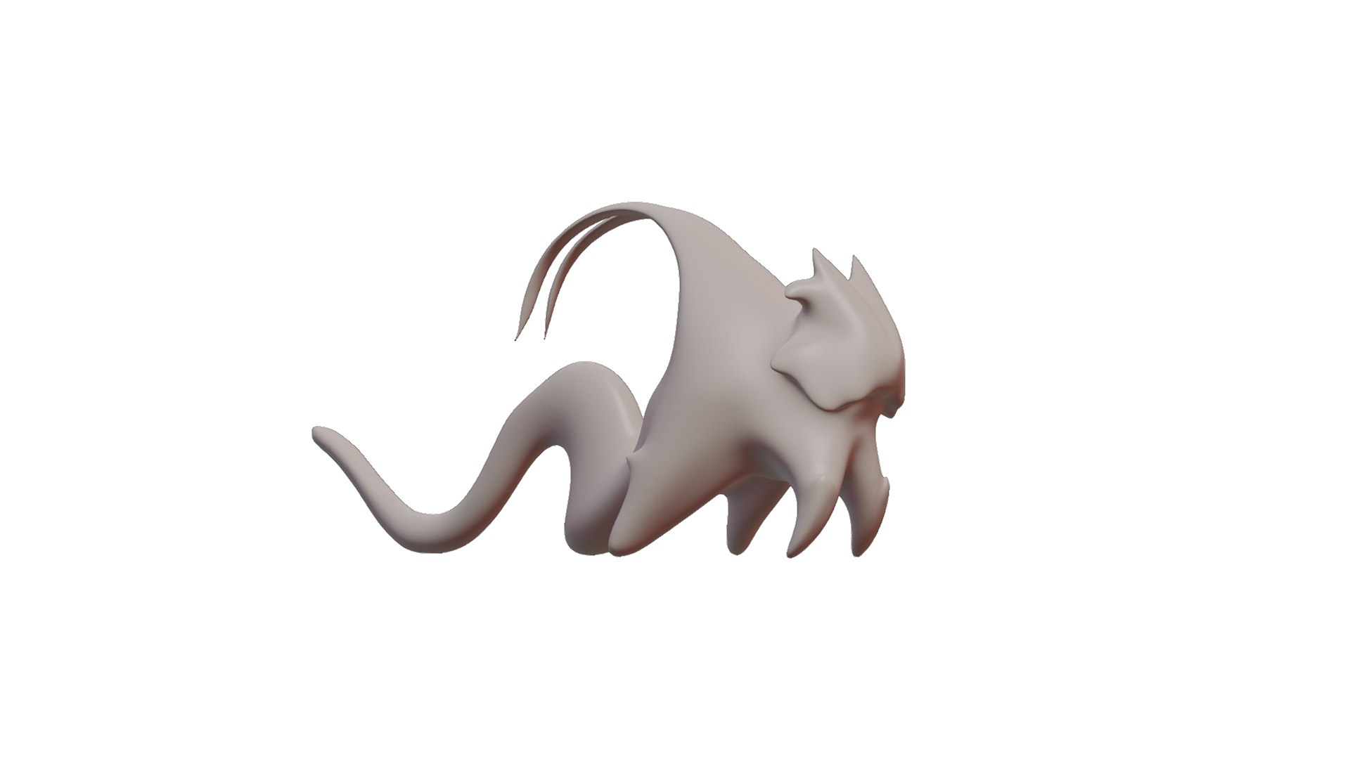 Flashy Cat Fluid Art Sculpture With PBR Textures And HDRI Background 3D ...