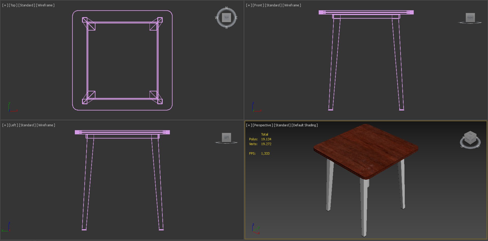 Modern Office Workstation Table 3D Model - TurboSquid 2166228