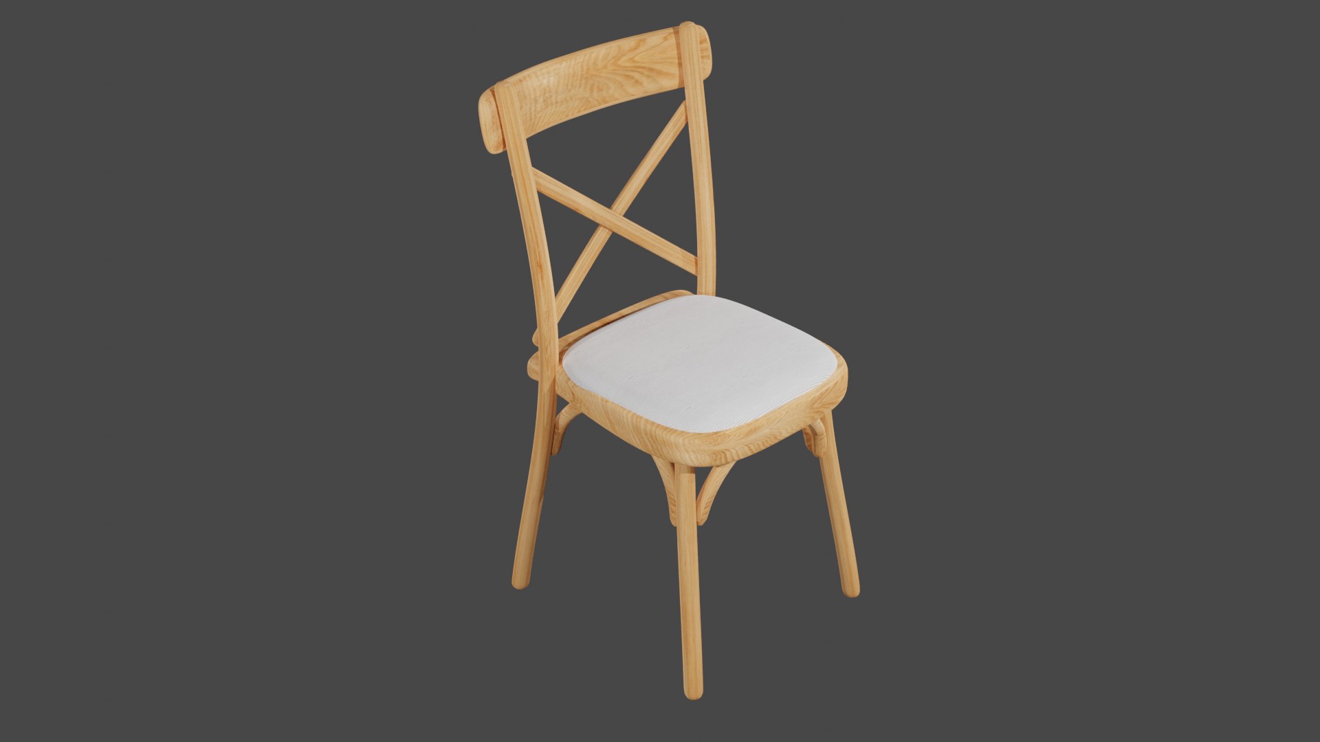 Cross Back Chair 3D Model - TurboSquid 1914304