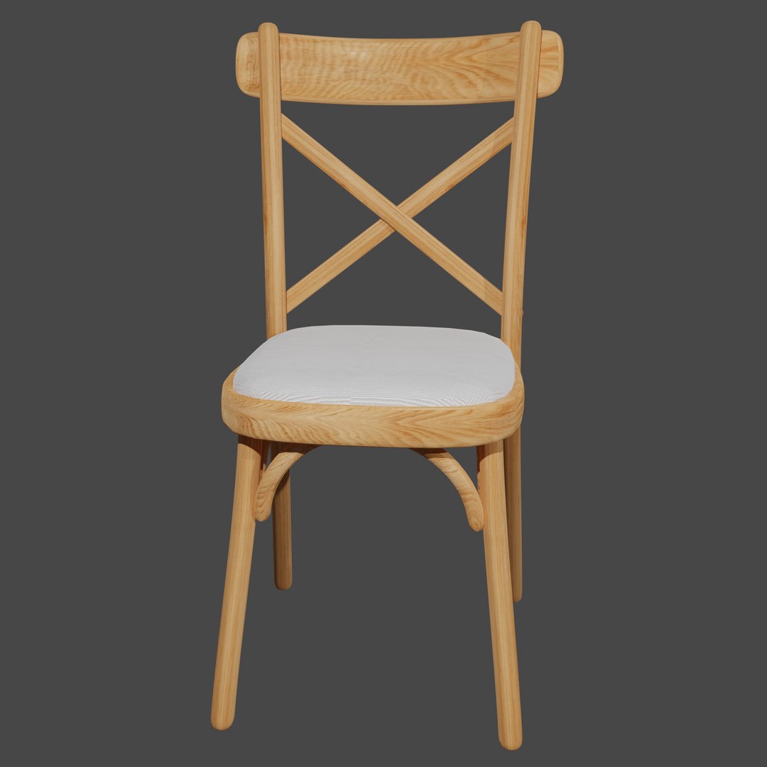 Cross Back Chair 3D Model - TurboSquid 1914304