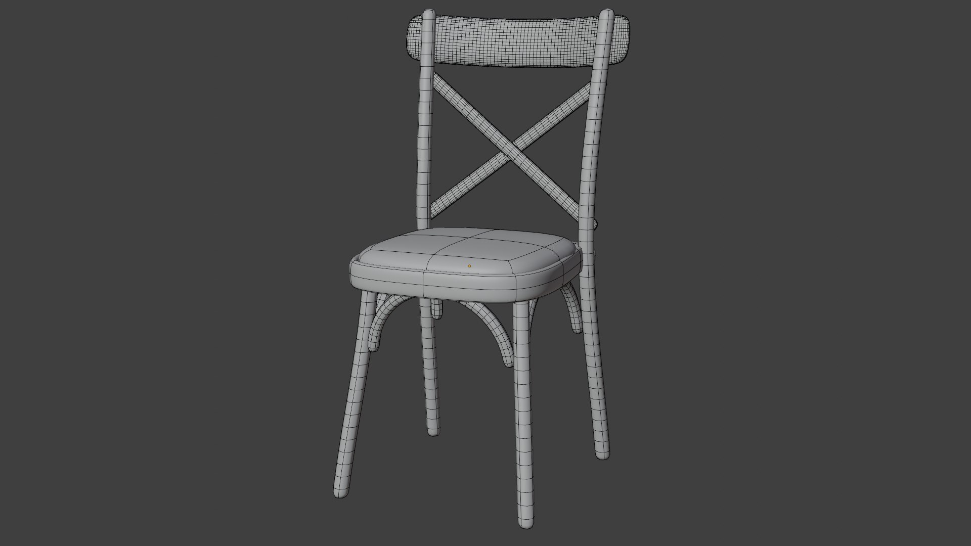 Cross Back Chair 3D Model - TurboSquid 1914304