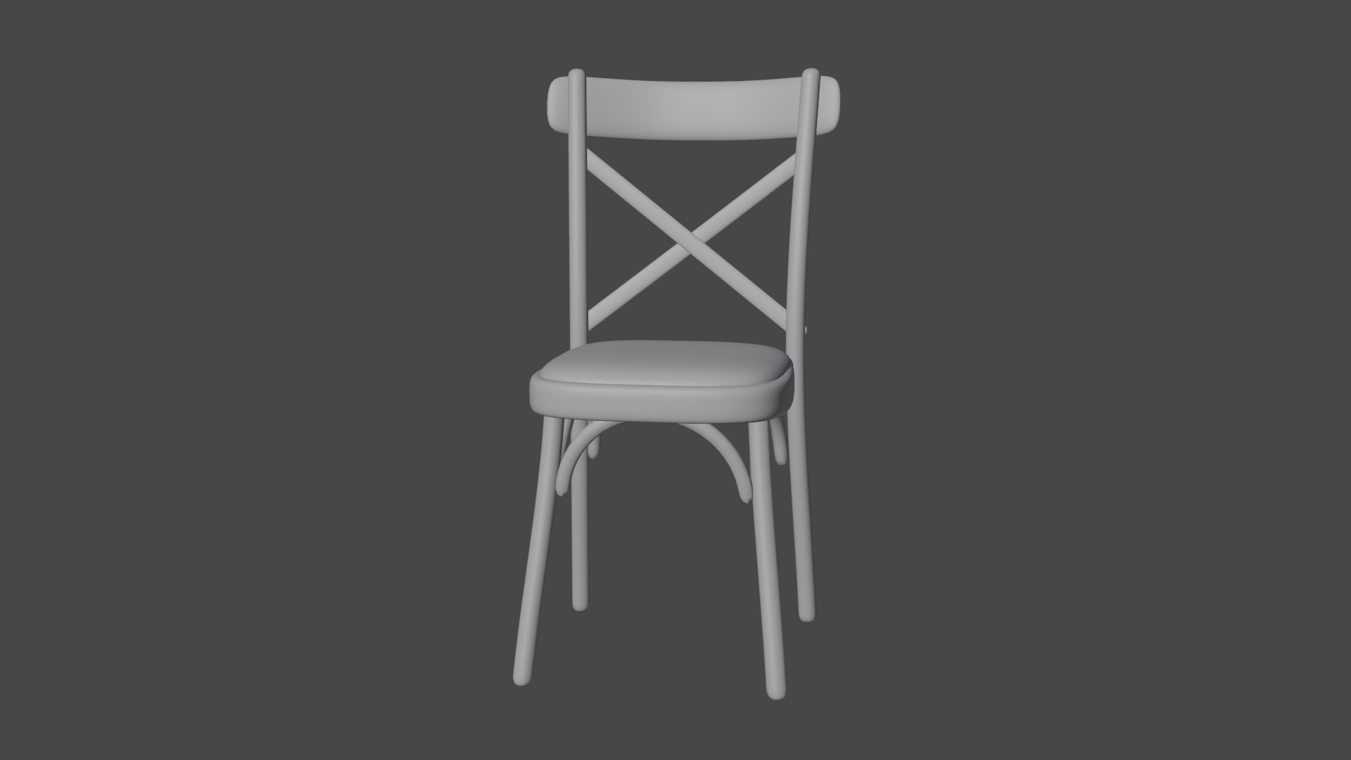 Cross Back Chair 3D Model - TurboSquid 1914304