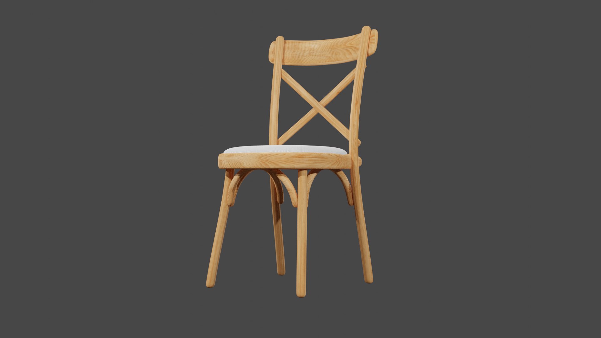 Cross Back Chair 3D Model - TurboSquid 1914304
