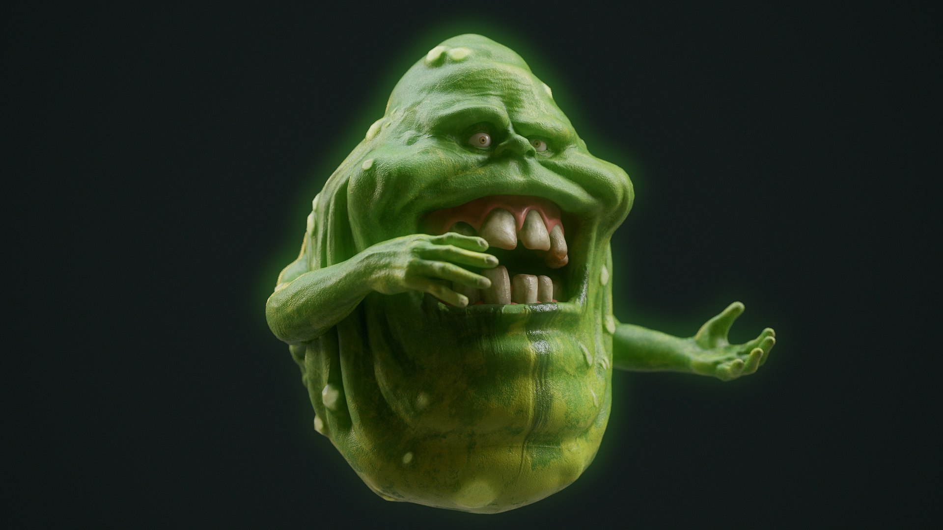 Slimer 3D Model - TurboSquid 2153611