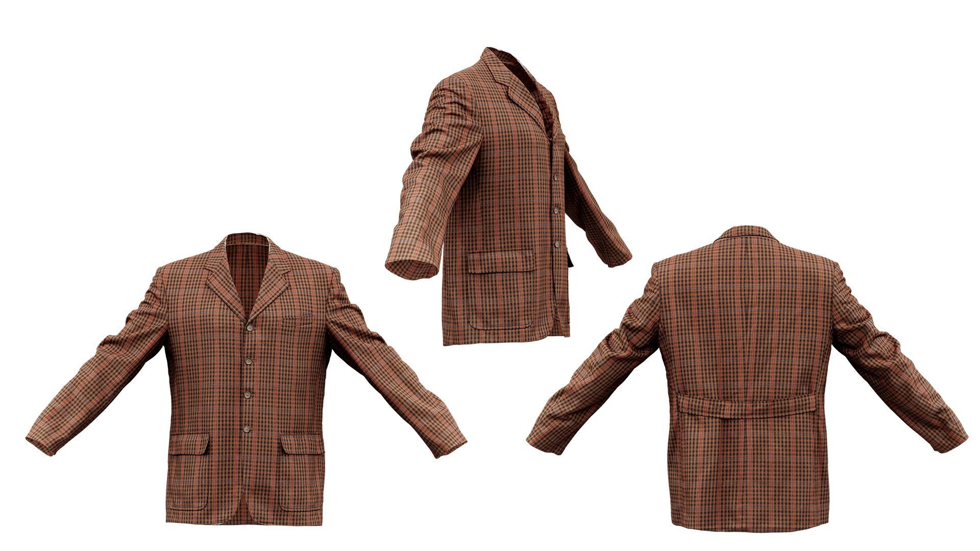 Suit A Vest 3D Model - TurboSquid 1851646