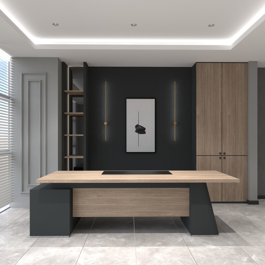 Executive Desk - Table 3D model - TurboSquid 2176677