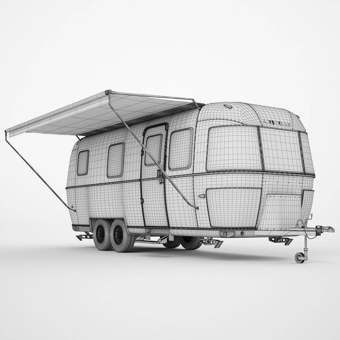 Airstream Bambi Long 3d Model