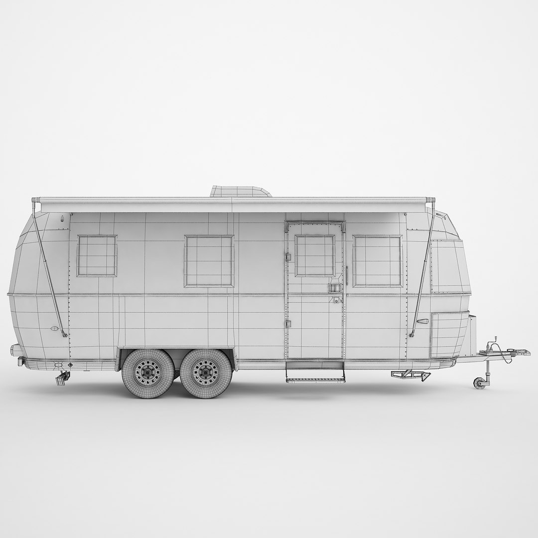 Airstream Bambi Long 3d Model