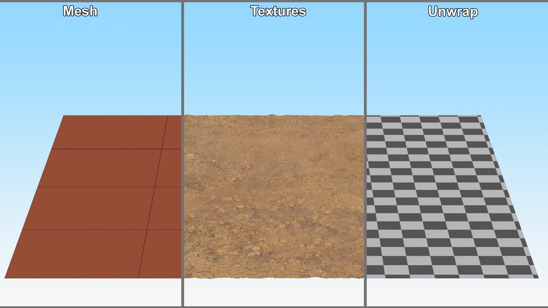 3D Model Realistic Dirty Sand Square - TurboSquid 2373278