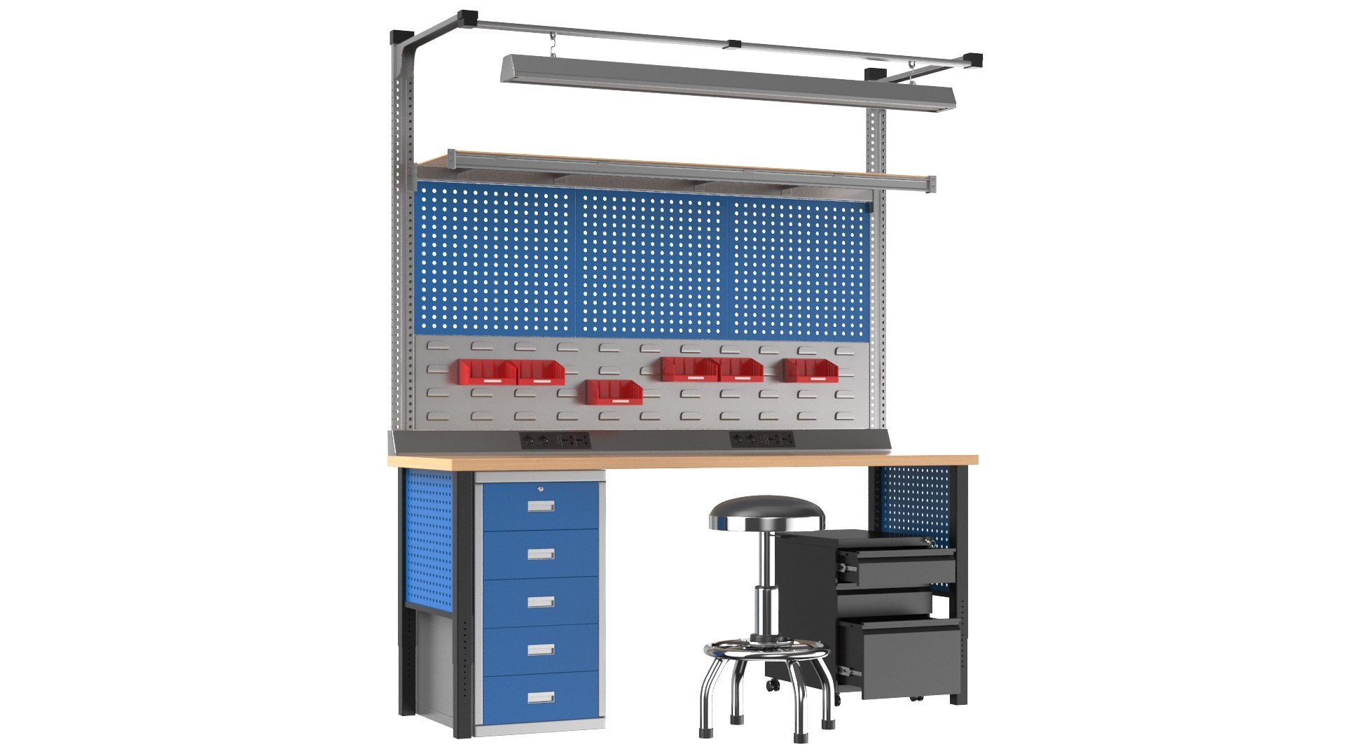 Detailed Workbench 3D Model - TurboSquid 2136607